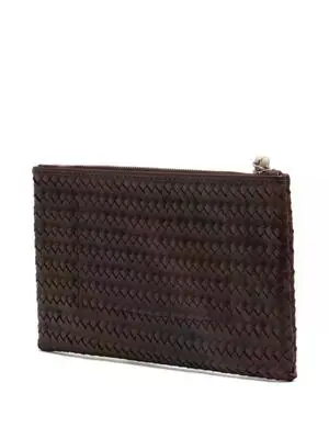 Bimba Y Lola Woven Zip Wallet With Knotted Handle