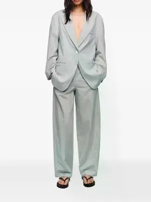 Bimba Y Lola Pinstripe Single-button Blazer