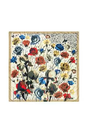 Bimba Y Lola Floral Scarf - Neutrals