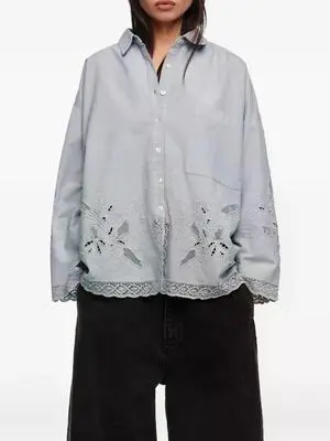 Bimba Y Lola Floral Embroidered Shirt