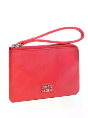 Bimba Y Lola Zip Leather Purse - Red