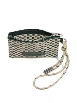 Bimba Y Lola Woven Lanyard Wallet - Green