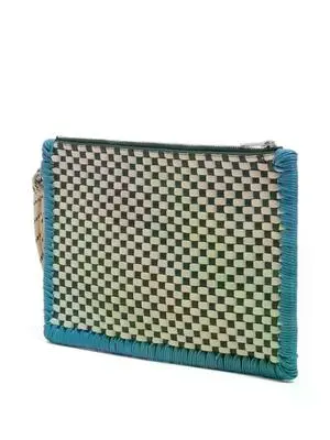 Bimba Y Lola Woven Drawstring Wallet - Neutrals