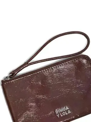 Bimba Y Lola Zip Leather Wallet - Brown
