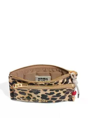 Bimba Y Lola Leopard-print Zip Wallet - Neutrals