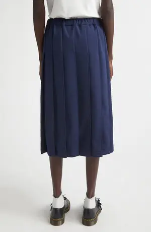 Comme Des Garçons Pleated Jersey Midi Skirt