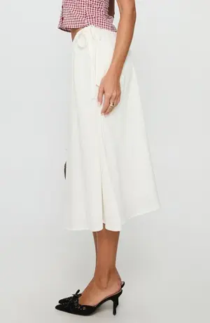 Princess Polly Side Tie Midi Skirt
