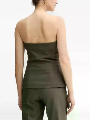 MORGAN Button Strapless Top