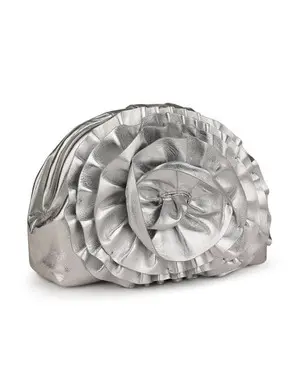 Rafe New York Aya Frame Clutch - Silver