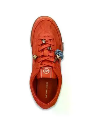 Michael Kors Nolan Floral-appliqué Sneakers - Orange