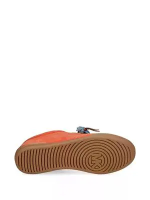 Michael Kors Nolan Floral-appliqué Sneakers - Orange