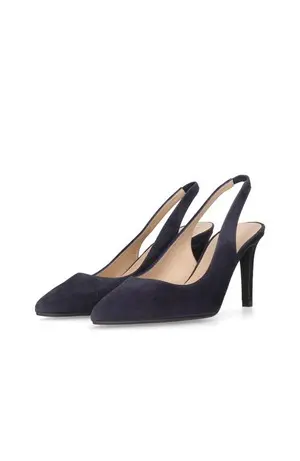MASCARO Suede Pointed Toe Slingback - Blue