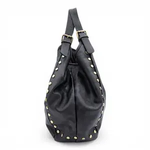 BOLSA NOVA Slouchy Studded Tote - Black