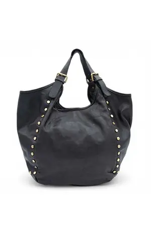 BOLSA NOVA Slouchy Studded Tote - Black