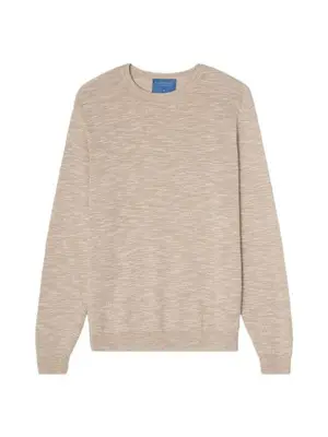 Robert Talbott Robbins Linen-silk Crewneck Sweater - Flax