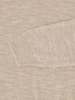 Robert Talbott Robbins Linen-silk Crewneck Sweater - Flax