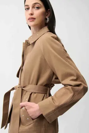 Joseph Ribkoff Cotton Twill Short Trench