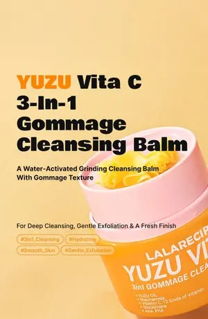 LALA RECIPE Yuzu Vita C 3-in-1 Gommage Cleansing Balm