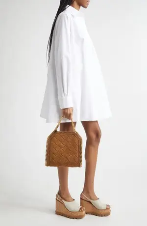 Stella McCartney Mini Falabella Woven Crossbody Bag