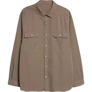 Rick Owens Jumbo Cotton Button-up Overshirt