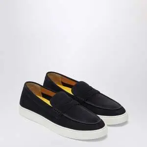 DOUCAL'S Suede Penny Loafers - Blue