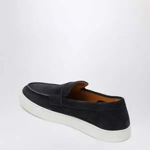 DOUCAL'S Suede Penny Loafers - Blue