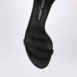 Dolce & Gabbana Keira Sandal In Satin - Black