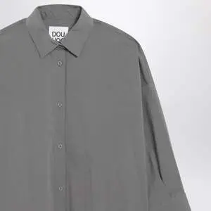 DOUUOD Cotton-blend Button-up Shirt - Grey