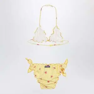 MC2 SAINT BARTH Striped Bikini With Starfish