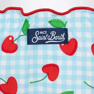 MC2 SAINT BARTH Cris Vichy And Cherries Print Bikini