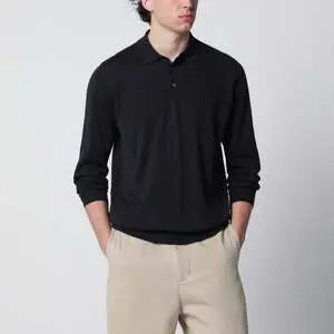 DRUMOHR Navy Cotton Polo Shirt - Blue