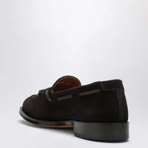 DOUCAL'S Suede Tassel Loafers - Brown