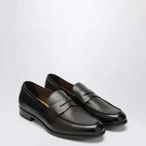 DOUCAL'S Leather Penny Loafer - Brown