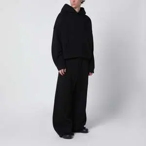 ENTIRE STUDIOS Oversized Cotton Hoodie - Black