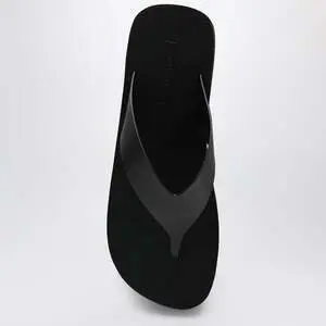 THE ROW Dune Leather Flip-flops - Black