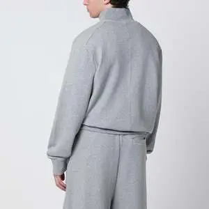 ENTIRE STUDIOS Cotton Buttoned Sweater - Grey