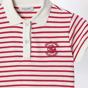 GOLDEN GOOSE Striped Polo Dress