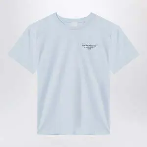 Givenchy T-shirt With Logo Print - Light Blue