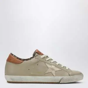 GOLDEN GOOSE Super-Star Leather Sneakers Beige