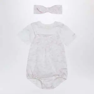 Givenchy Cotton Romper With Headband - White
