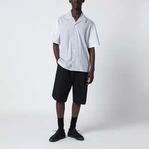 JIL SANDER Shirt In Lightweight Striped Cotton - Grey