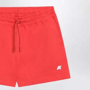 K-WAY Vikette Cotton Jersey Shorts - Red