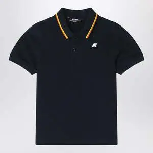 K-WAY Jude Polo In Cotton Piqu - Blue