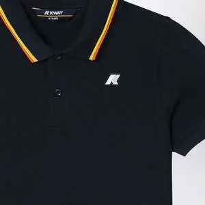 K-WAY Jude Polo In Cotton Piqu - Blue