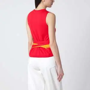 JW Anderson Tank Top With Waist Ties - Red