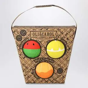 OLI & CAROL Fruit Salad Themed Sensory Balls For Babies