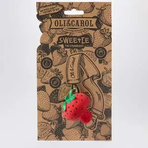 OLI & CAROL Strawberry Mini Baby Teether