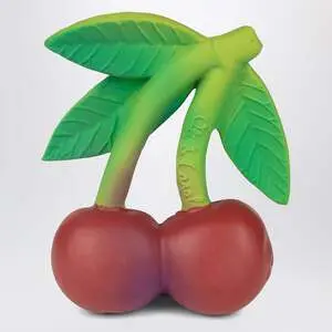 OLI & CAROL Mery The Cherry Baby Teether - Red
