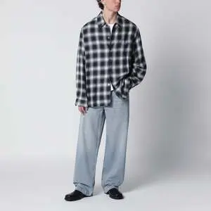 Our Legacy Every Shirt Reno Cowboy Relaxed-fit Checked Viscose Shirt
