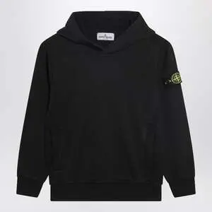 Stone Island Hooded Sweatshirt - Black